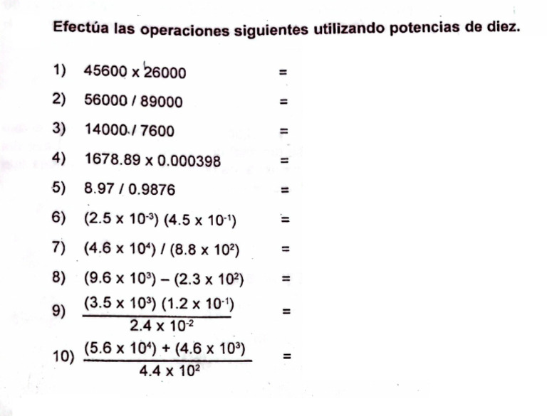 Operaciones Con Calculadora | PDF