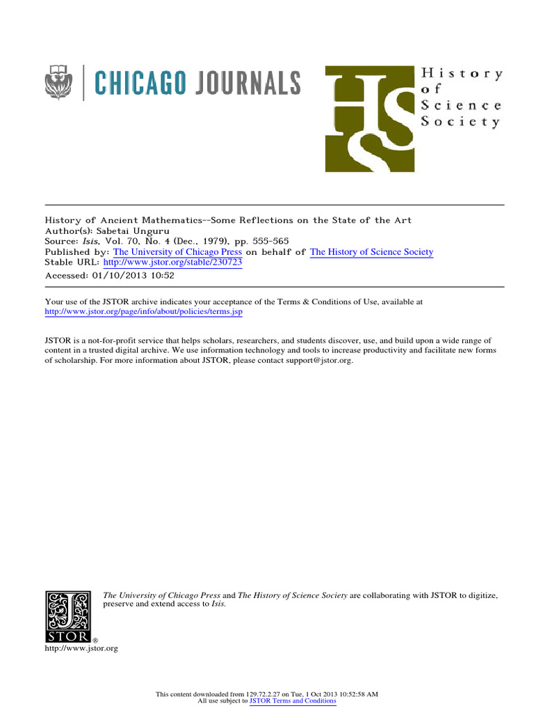 Ancient Mathematics: Historical Insights | PDF | Algebra | Mathematics
