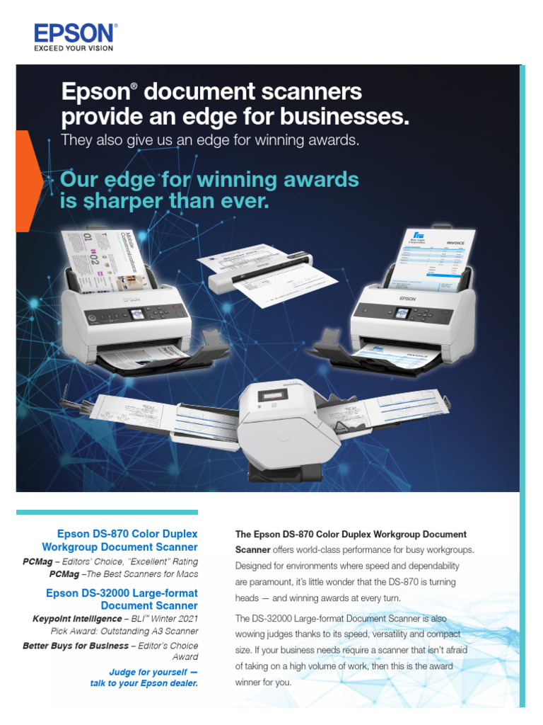 Commercial Scanner Awards Flyer CPD-62559 | PDF | Image Scanner | Office Equipment