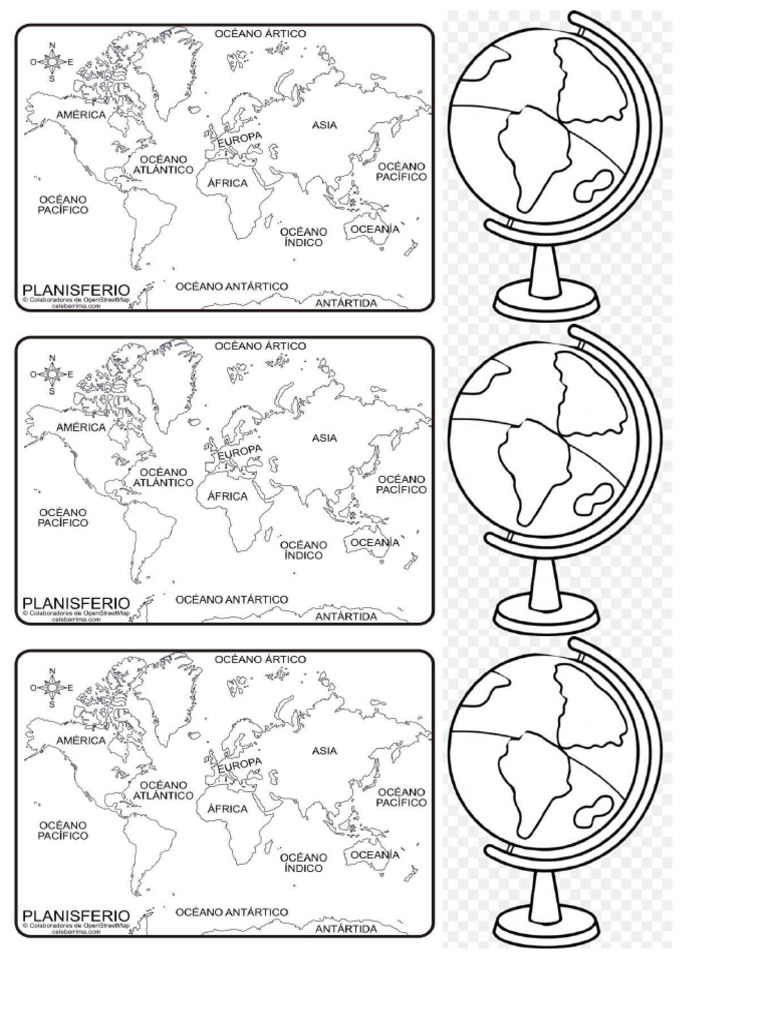 Globo Terraqueo y Planisferio | PDF