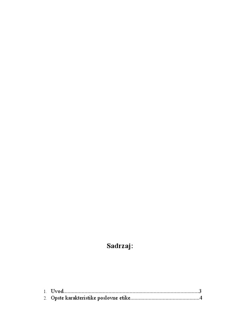 Poslovna Etika I Upravljane Ljudskim Resursima | PDF