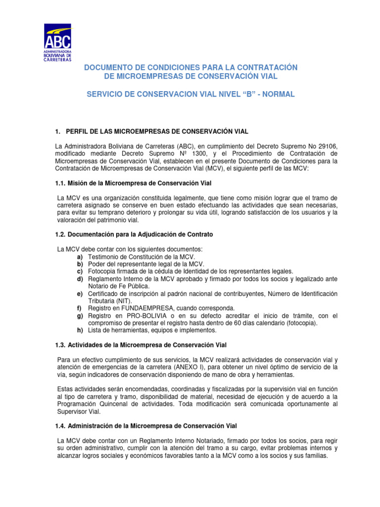 003 DCC MCV - PROVIAL 2024 NORMALES (Nivel B) | PDF