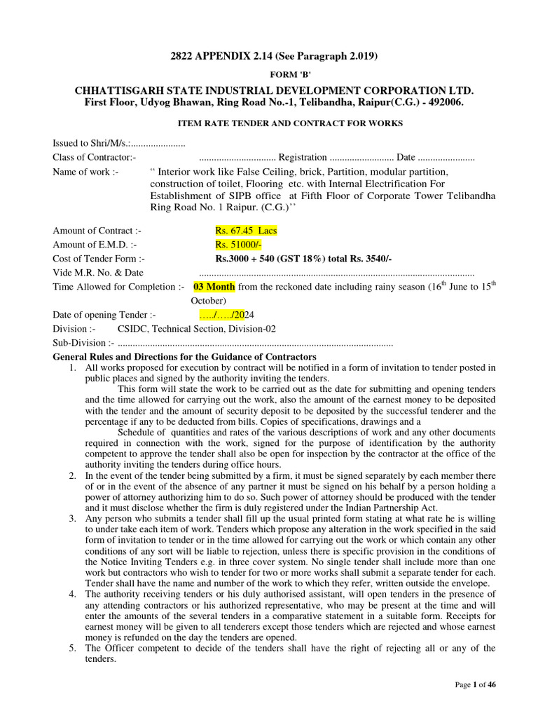 Form - B | PDF | Employment | Breach Of Contract