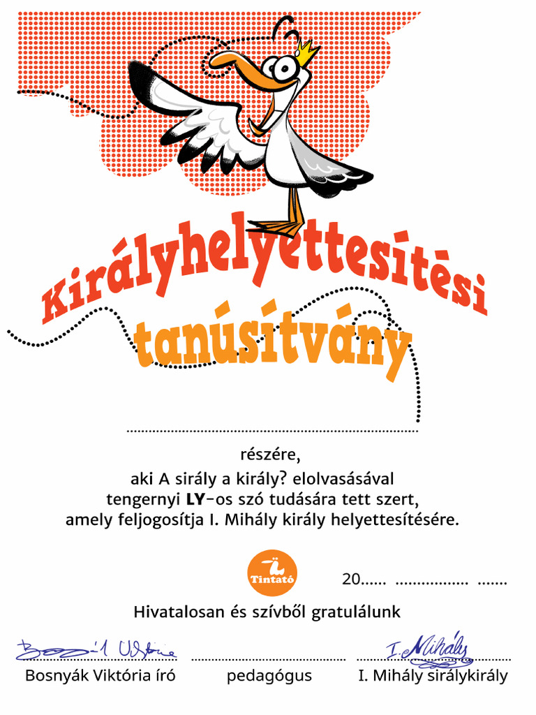 Tintato A Siraly A Kiraly Oklevel | PDF