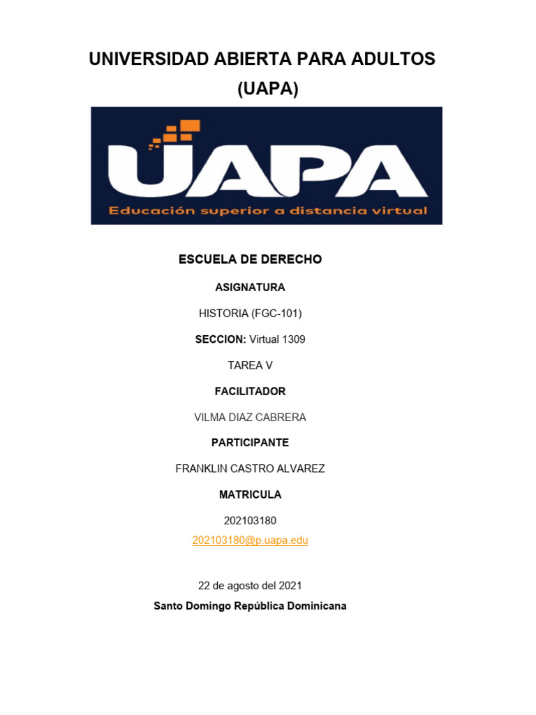 Tarea 5 | PDF | República Dominicana