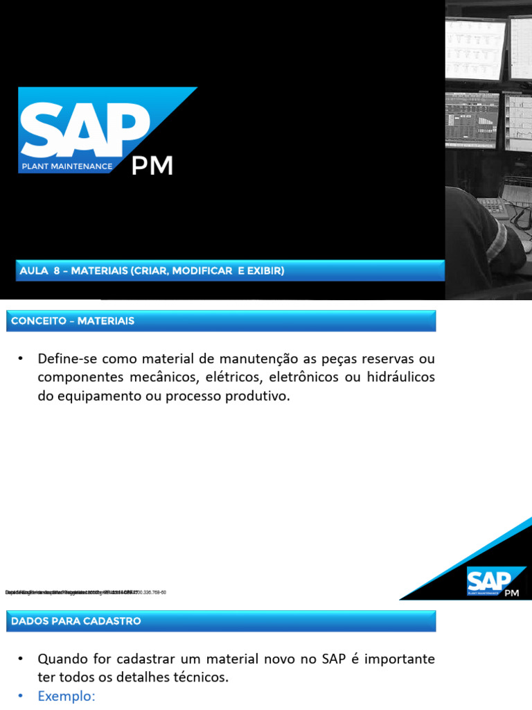 Aula 12 - SAP - Módulo PM | PDF | Carreira e Crescimento