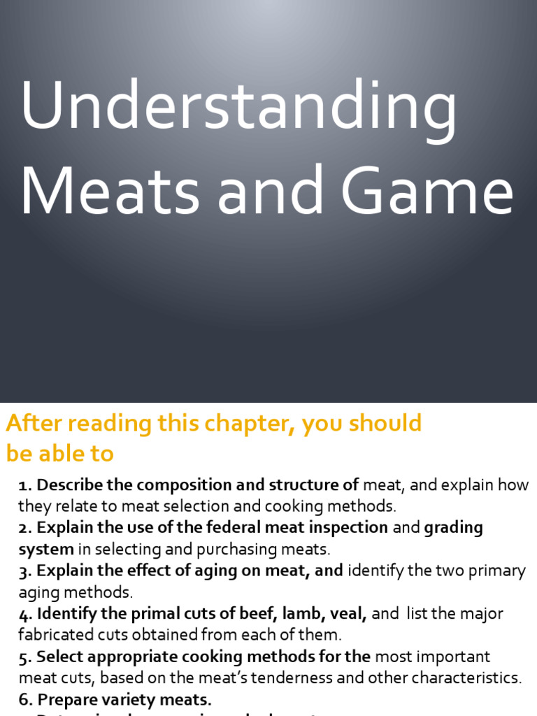 Understanding Meat | PDF | Meat | Steak