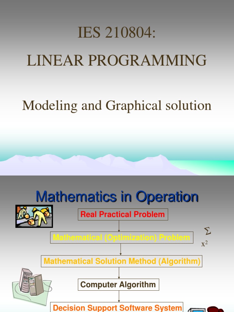 2 Modeling Graphical-Solution | PDF | Mathematical Optimization ...