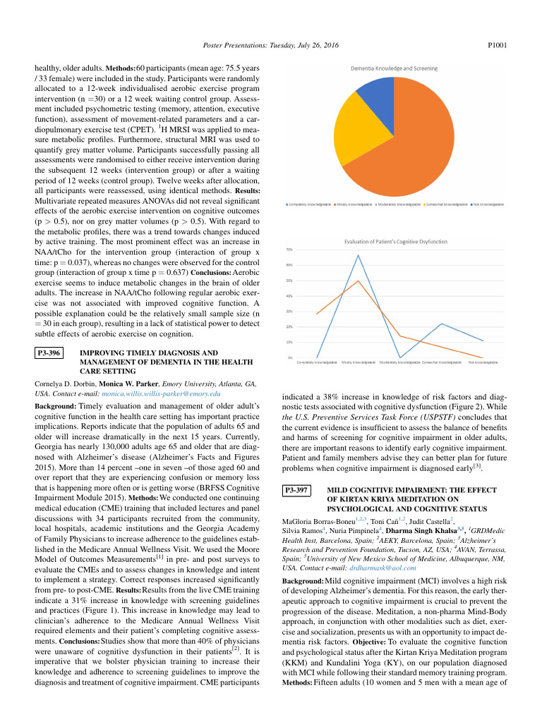 Borras-Boneu 2016 Alzheimers Dementia Abstract | PDF | Dementia ...