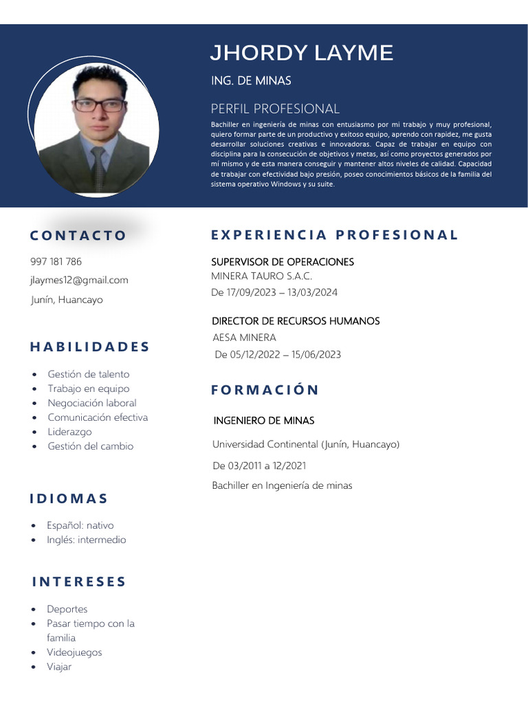 CV Jlaymes1 | PDF | Documento de identidad | Información