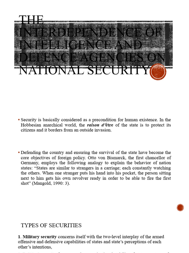 The Interdependence of Intelligence and Defence Agencies On | PDF ...