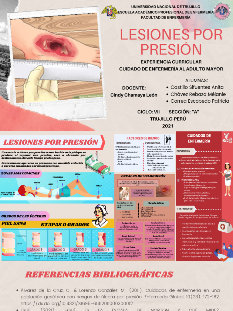 Infografía - Lesiones Por Presión | PDF | Herida | Enfermería