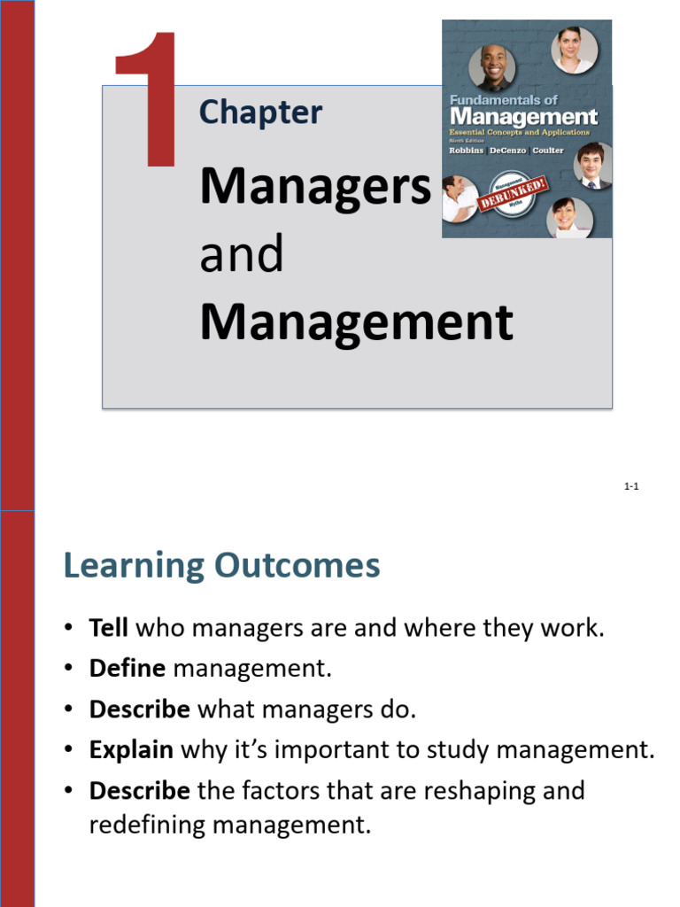 Chapter 1 - Managers and Management | PDF | Sustainability | Employment