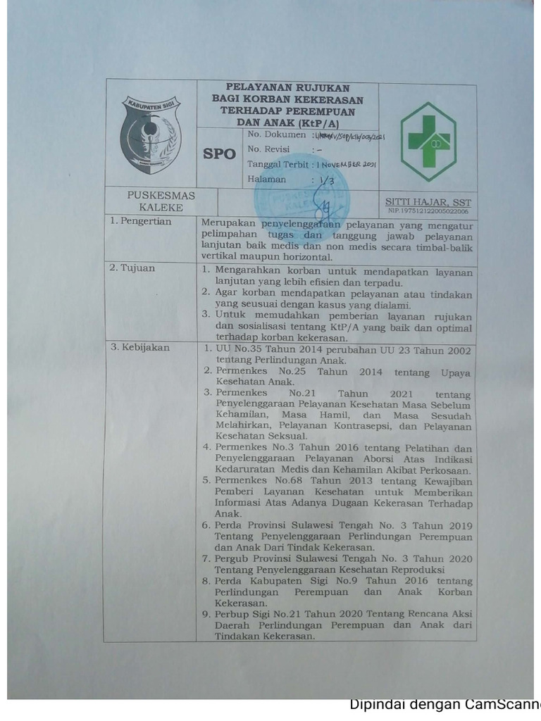 SPO Pelayanan Rujukan | PDF