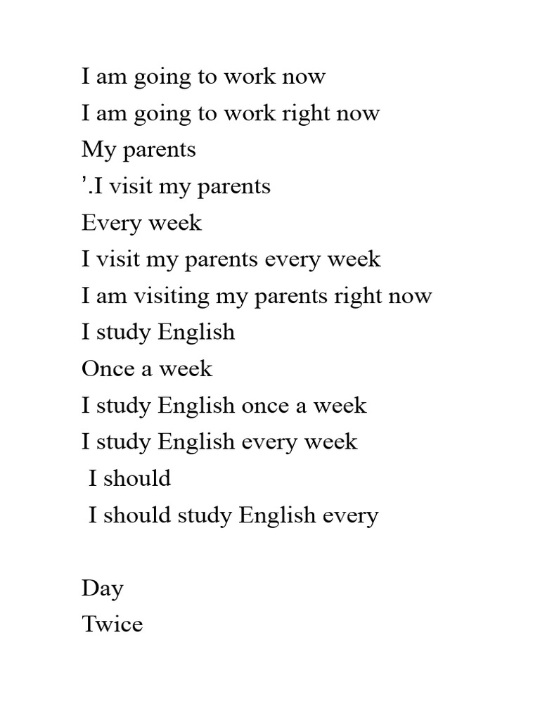 I Am Going To Work Now | PDF | Language Arts & Discipline | Lifestyle