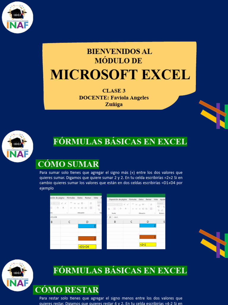 FÓRMULAS DE EXCEL QUE DEBES CONOCER | PDF FÓRMULAS DE EXCEL QUE DEBES CONOCER | PDF