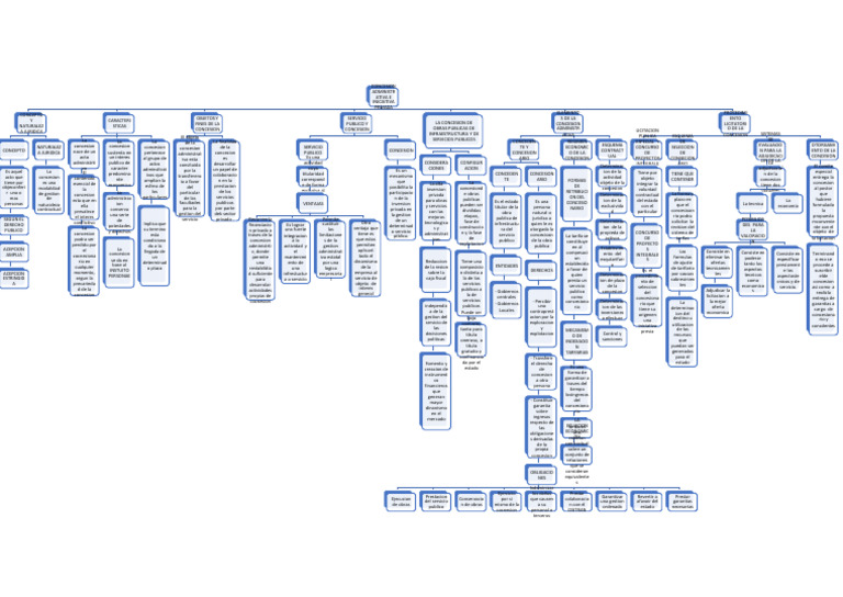 Mapa Conceptual Terminado | PDF | Concesión (contrato) | Economias