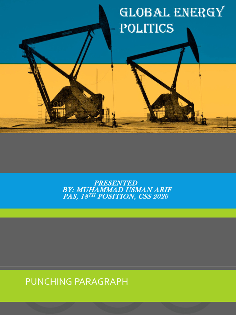 Global Energy Politics | PDF | Opec | Petroleum