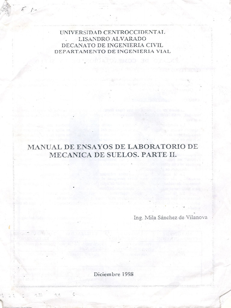 Manual Ensayos Mec de Suelos DIC-UCLA | PDF