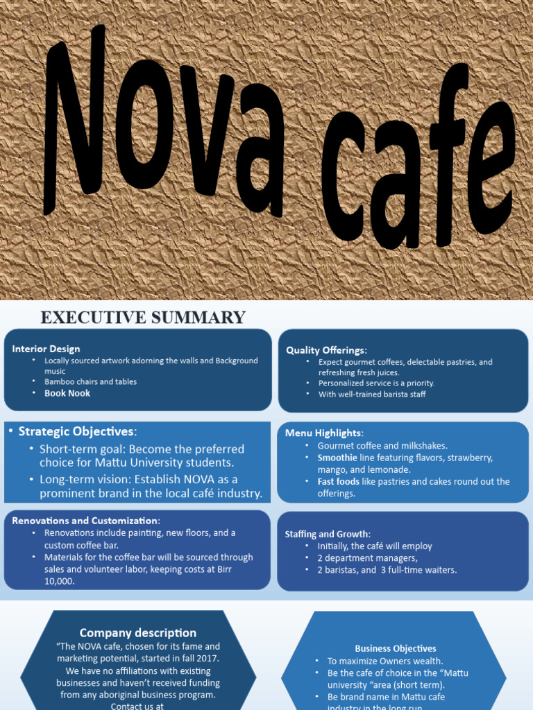 Nova Cafe Final | PDF | Expense | Marketing