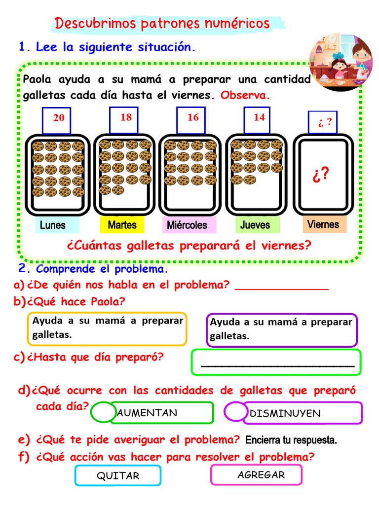 13ficha Descubrimos Patrones Numéricas (-) Maestra Janet (2) | PDF