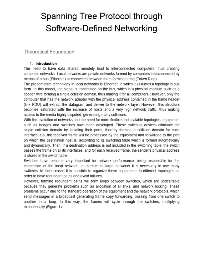 Spanning Tree Using Ryu STP Controller | PDF | Network Switch ... Spanning Tree Using Ryu STP Controller | PDF | Network Switch ...