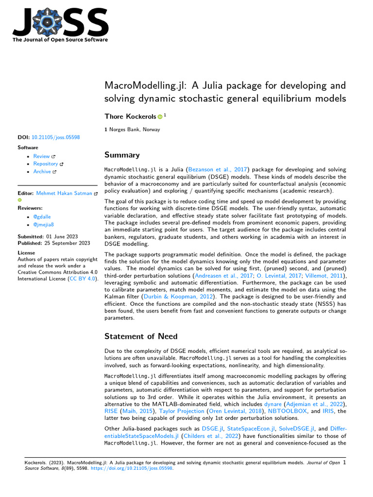 MacroModelling JL | PDF | Mathematical Optimization | Applied Mathematics
