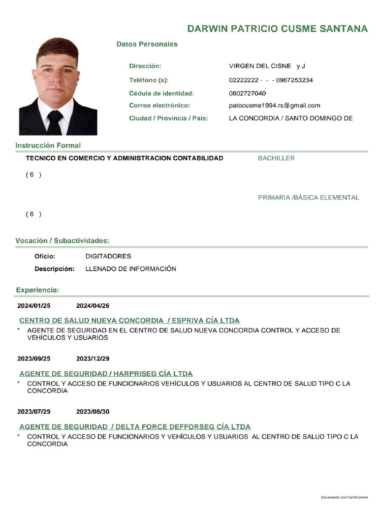 Carp Cusme Santana Darwin | PDF