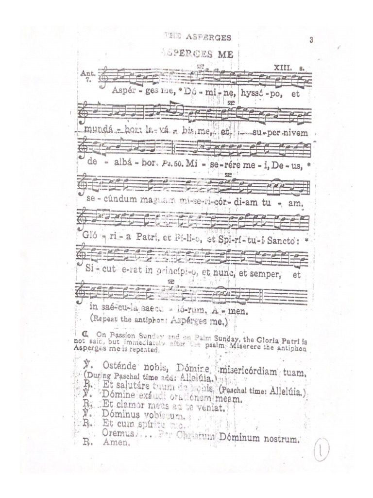 1-Asperges Me | PDF