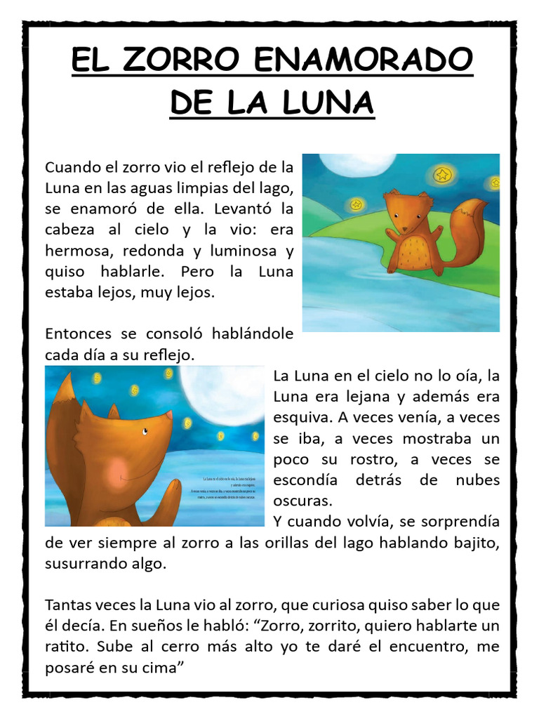 EL ZORRO ENAMORADO DE LA LUNA | PDF