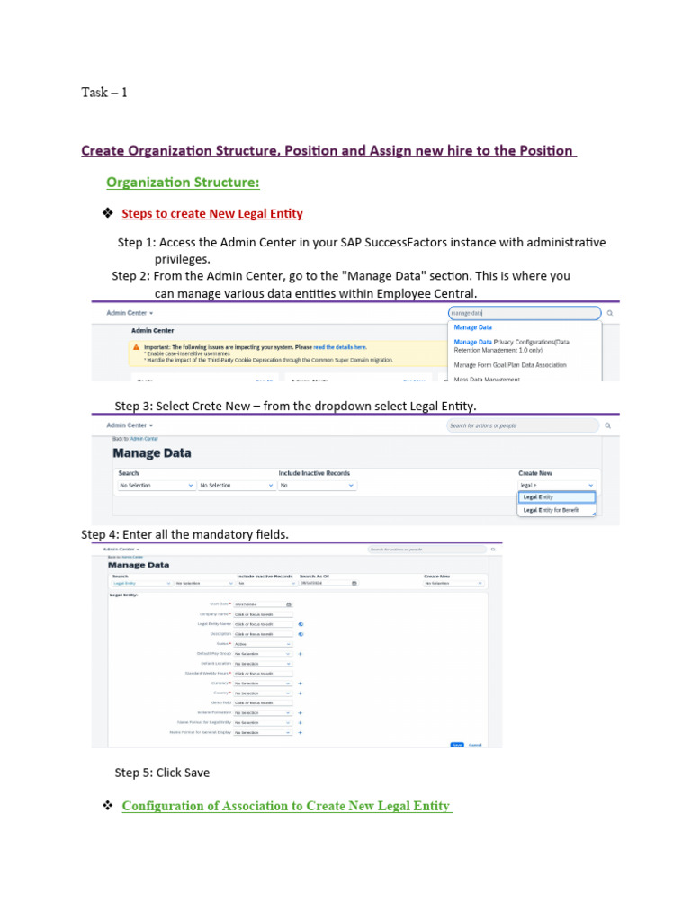 Task 1 - OrG Chart and Positon | PDF | Information Technology | Computing