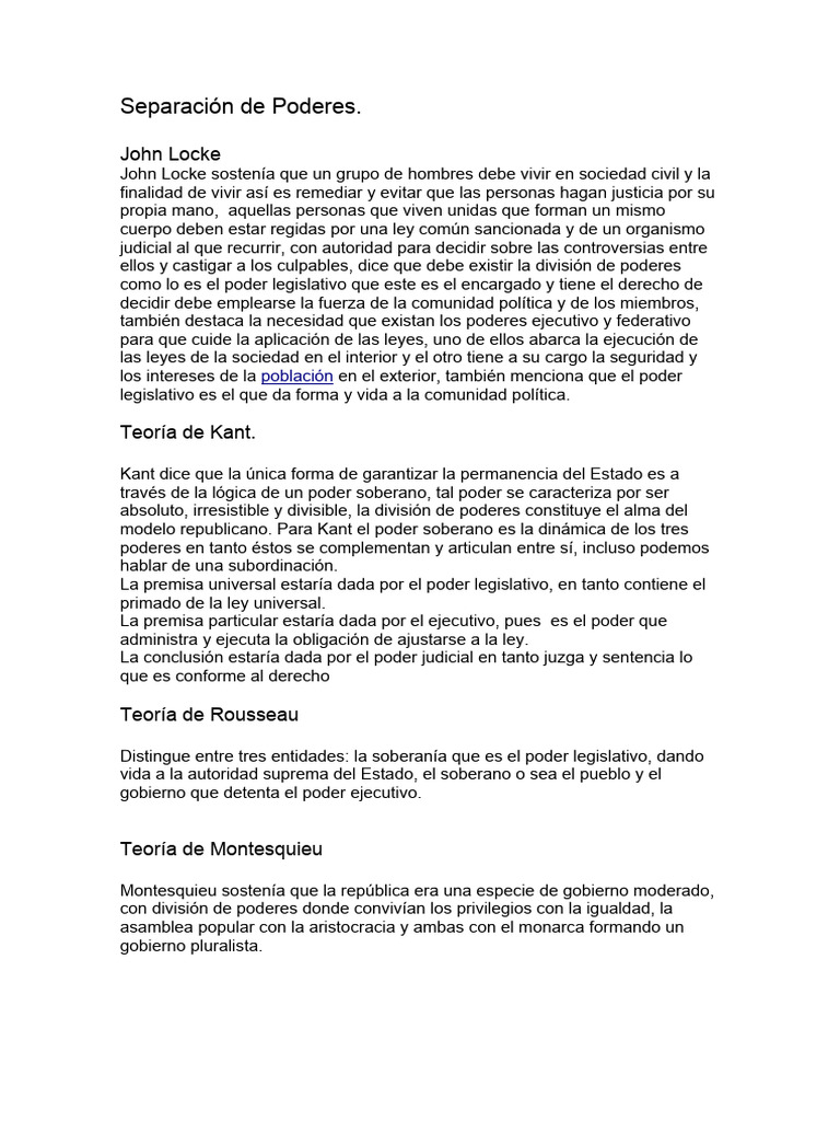 Separación De Poderes En Mexico Completo Pdf Separación De Poderes
