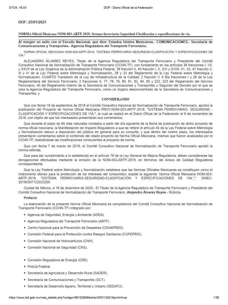 Norma Ferroviaria | PDF | México | Tren Norma Ferroviaria | PDF | México | Tren