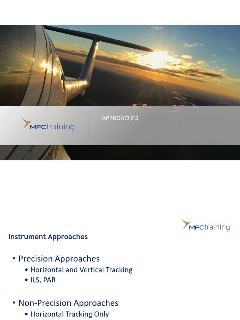 Approach Slides | PDF | Instrument Flight Rules | Aviation