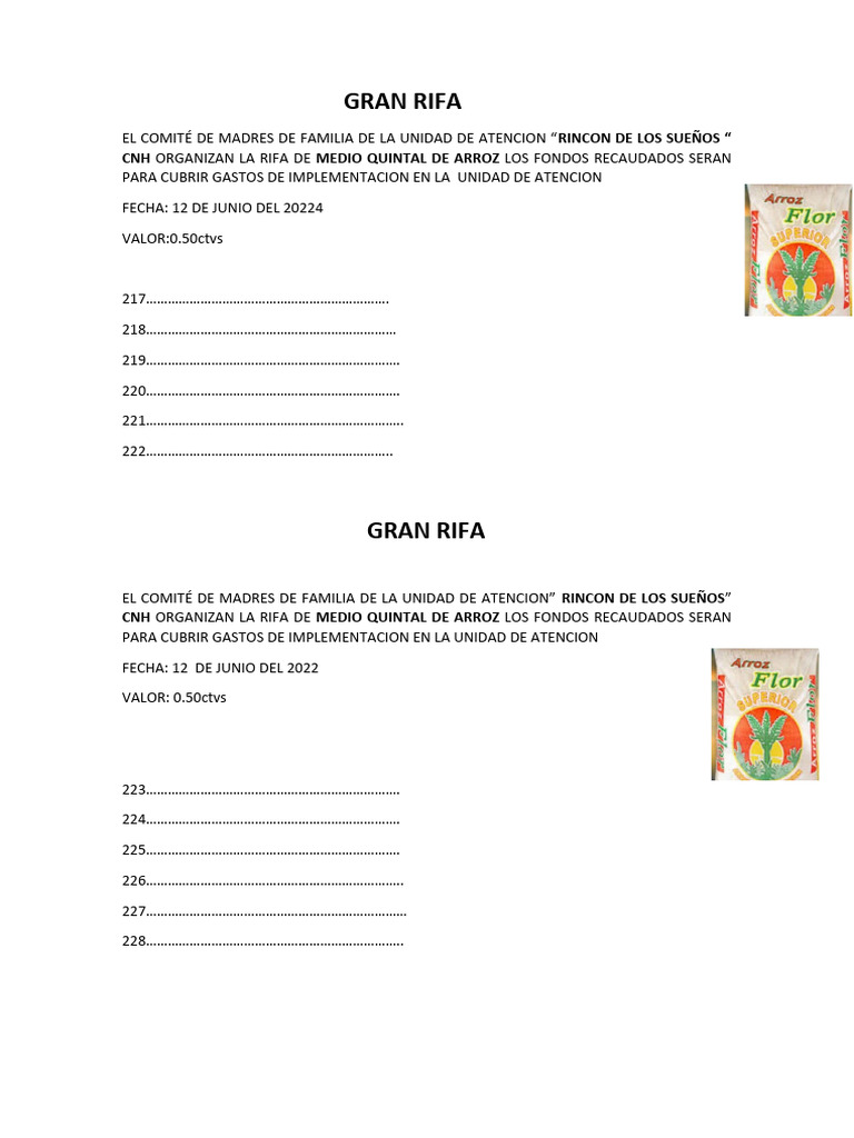 Gran Rifa | PDF