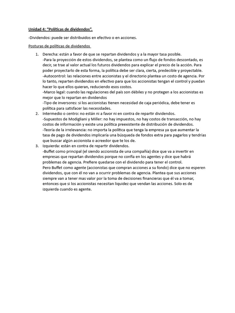 Resumen segundo parcial | PDF | Compartir (Finanzas) | Valoración (Finanzas)