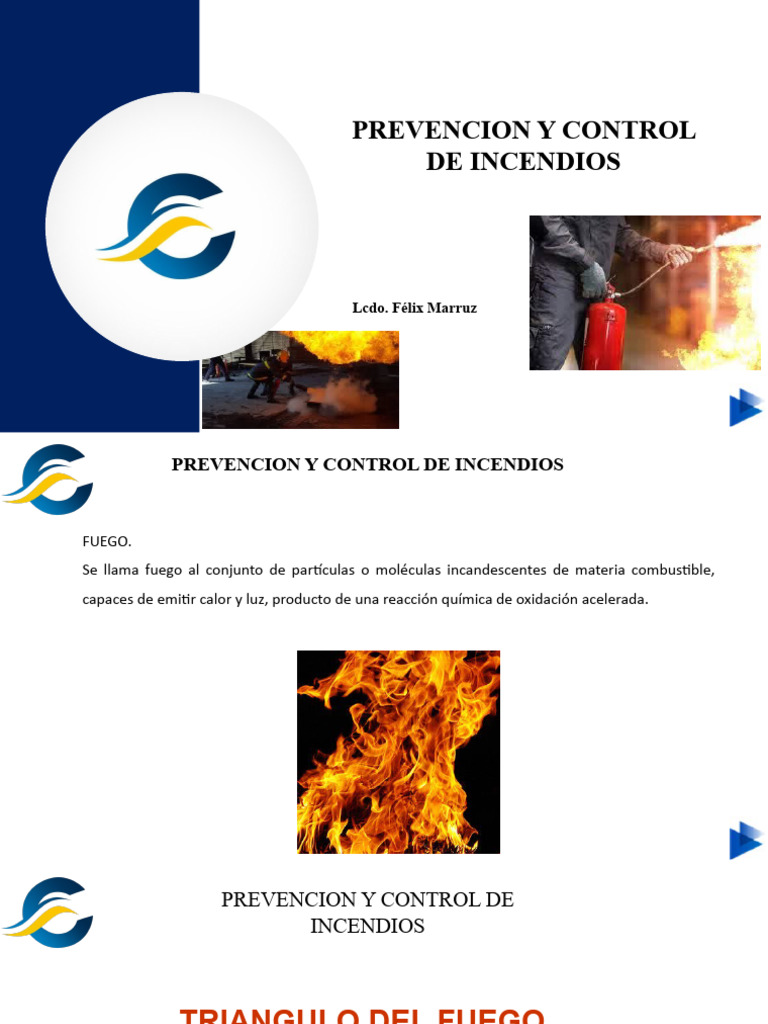 Prevencion y Control de Incendios | PDF | Incendios | Ingeniería de ...
