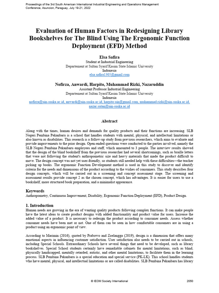 Efd Contoh | PDF | Human Factors And Ergonomics | Usability