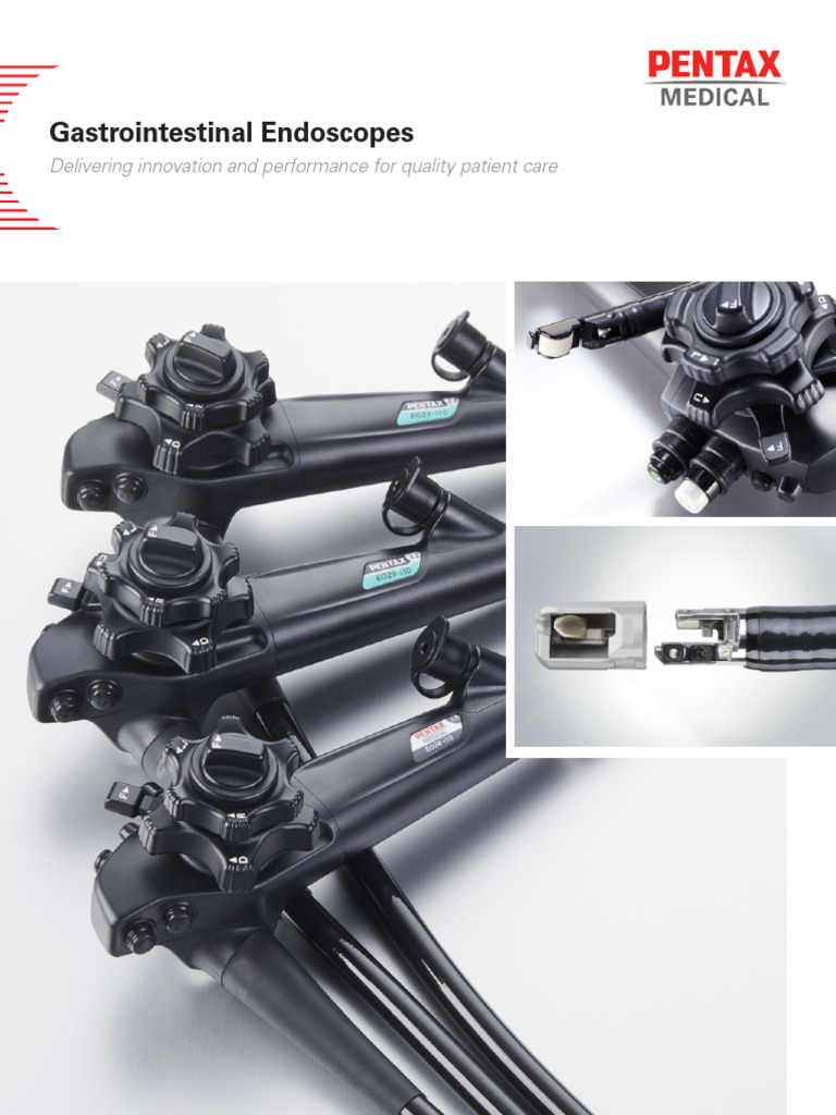 Endoscopes Info Sheet Pentax | PDF | Gastroenterology | Endoscopy