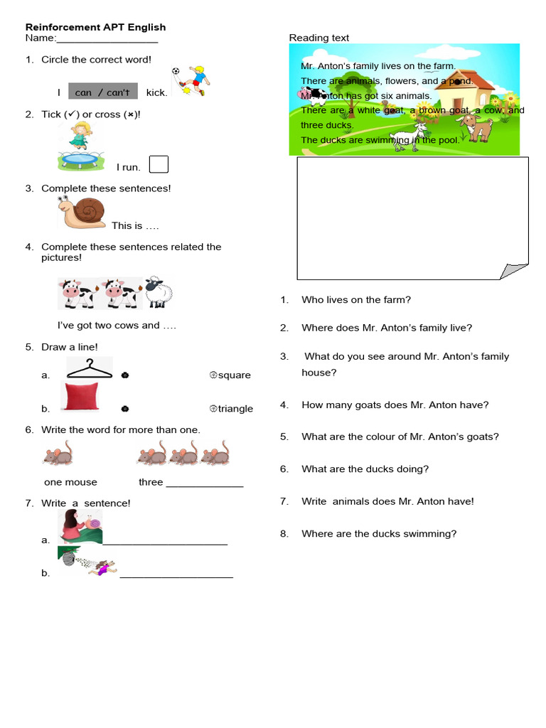 Reinforcement APT English | PDF