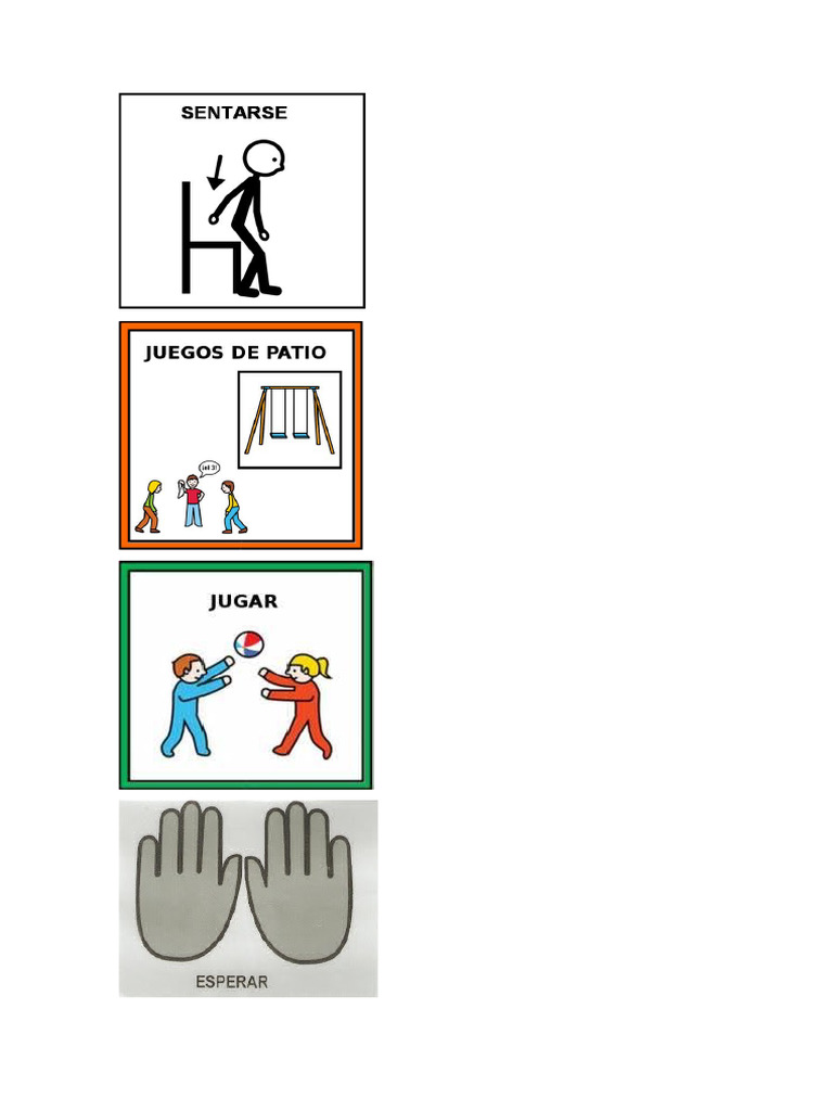 Pictogramas Escolar | PDF