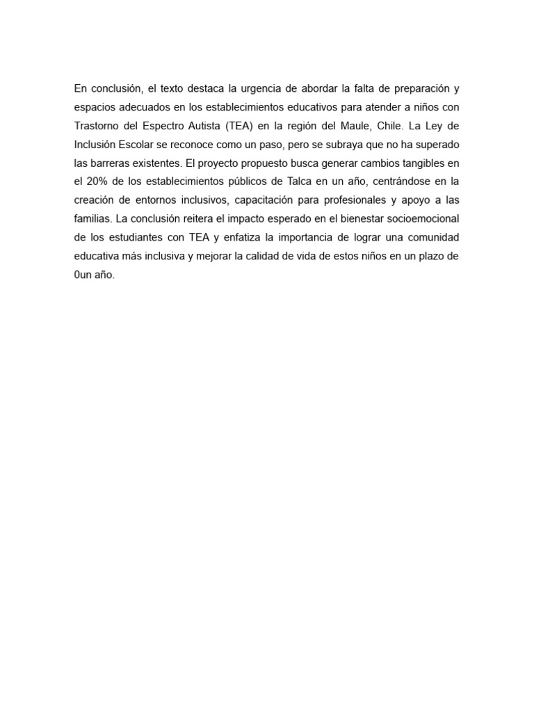Conclusion Proyecto | PDF