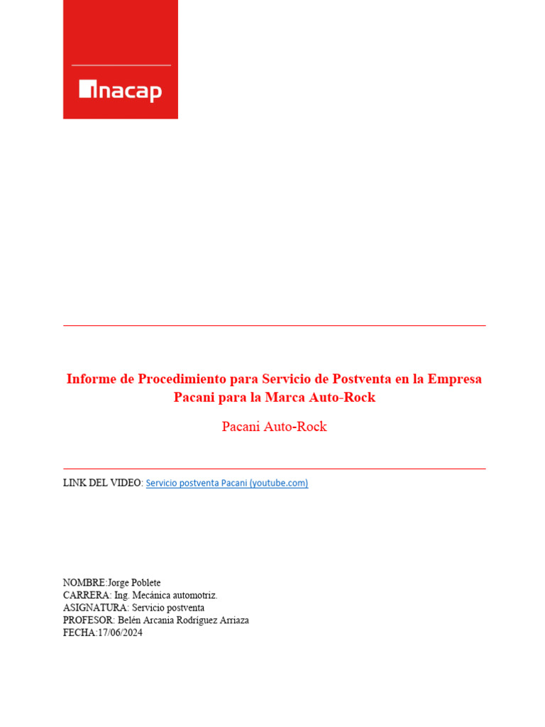 Servicio Postventa Pacani | PDF | Residuos | Gestión de residuos