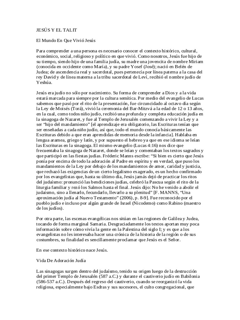 Jesús y El Talit | PDF | Rut (figura bíblica) | Jesús
