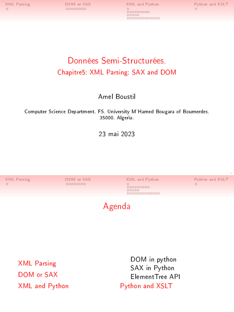 XML Parsing for Python Developers | PDF | Xml | Document Object Model