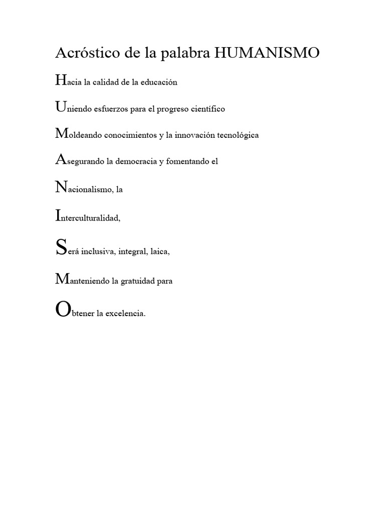 Producto 5 Acróstico | PDF | Ciencias sociales