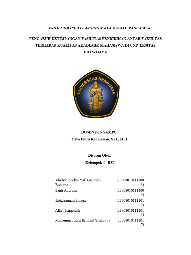 Laporan Project Pancasila Kelompok 4 | PDF