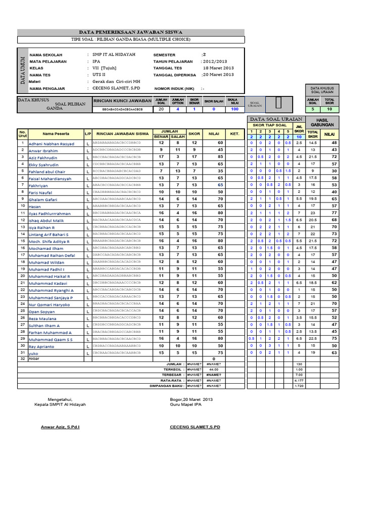 Analisis Uts 7 | PDF