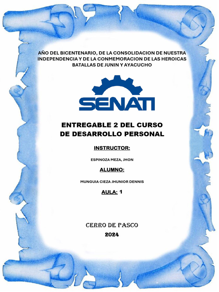 Entregable 2 Desarrollo Personal | PDF | Análisis FODA Entregable 2 Desarrollo Personal | PDF | Análisis FODA