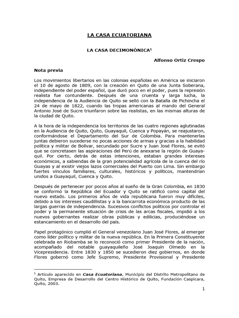 La Casa Decimonónica, Texto AOC-1 | PDF | Arte